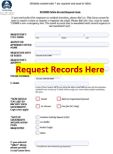 Public Record Requests - TCOMM 911